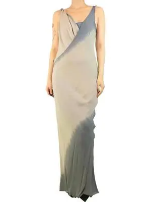 Amanda Wakeley Ombre Draped Maxi Dress - Neutrals