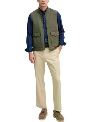 BENETTON Multi-pocket Gilet - Green