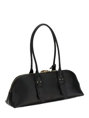 Pinko Large Escape Logo-plaque Shoulder Bag - Black