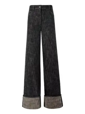 Akris Cooper Turn-up Cuff Jeans - Black