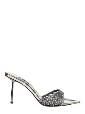 LE SILLA Gilda Embellished Stiletto Heeled Sandals - Silver