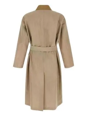 Auralee Belted Coat - Neutrals