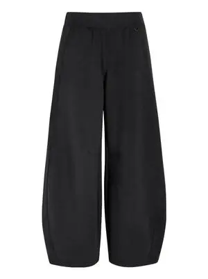 Nike Curved-seam Wide-leg Trousers - Black