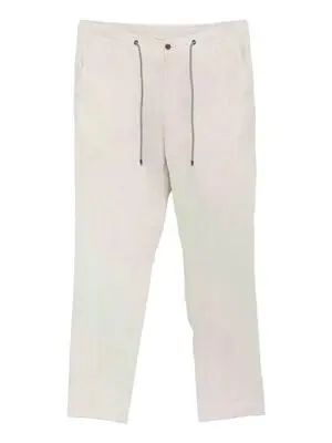 Corneliani Beige Drawstring Waist Trousers - Neutrals