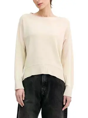 BENETTON Ribbed-trim Fine Knit Sweater - Neutrals