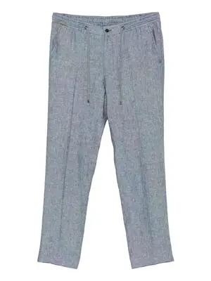 Corneliani Tailored Drawstring Trousers - Blue