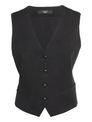 Max Mara Sleeveless Jersey Vest - Black
