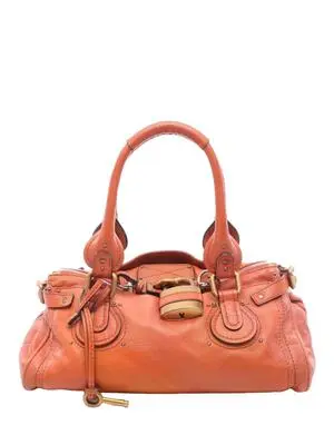 Chloé Chloé Paddington Leather Handbag Orange