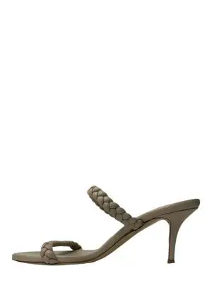 GIANVITO ROSSI Braided Strap Sandals - Neutrals
