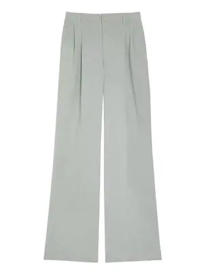 Huishan Zhang Pleated Wide-leg Trousers - Grey