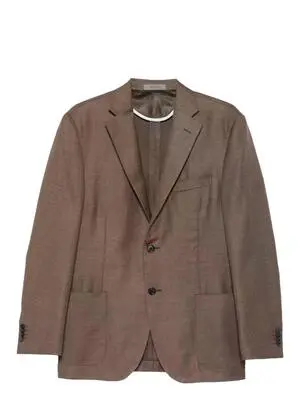 Corneliani Notched-lapels Single-breasted Blazer - Brown