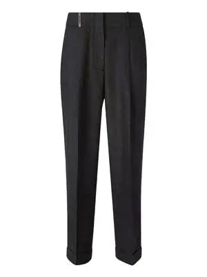 Peserico Pleated Trousers - Grey