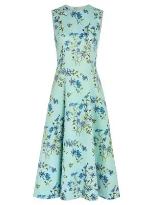 EMILIA WICKSTEAD Mara Sleeveless Midi Dress - Blue
