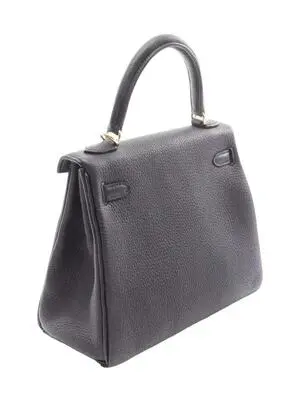 Hermès Hermès Kelly 25 Togo Leather Tote Bag Black