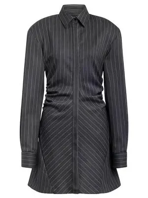 DONDUP Pinstripe Mini Dress - Grey
