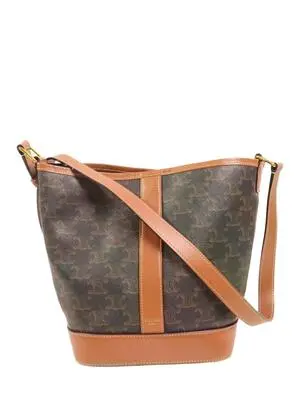 Celine Small Triomphe Bucket Bag - Brown
