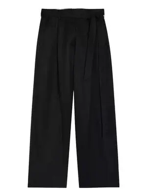 Simone Rocha Belted Pleated Trousers - Black
