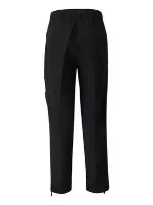 Stone Island Logo Patch Cargo Trousers - Black