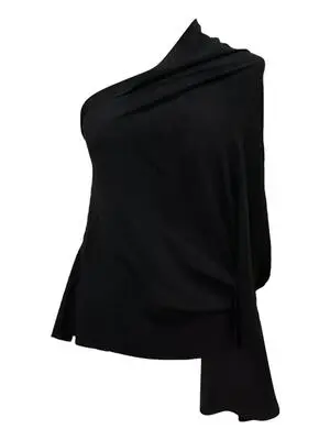 Rick Owens One-shoulder Asymmetrical Blouse - Black