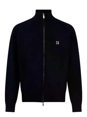 Dsquared2 Metal Upside Down Knit Cardigan - Blue