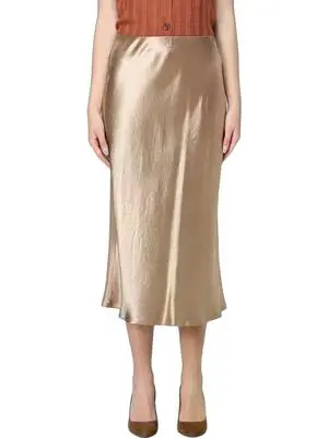 Max Mara Satin-finish Silk Midi Skirt - Neutrals