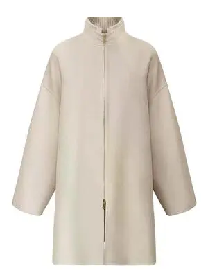 Fabiana Filippi Zip-up High-neck Coat - Neutrals