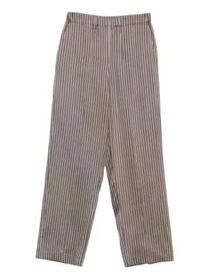 ALYSI Vertical Stripe Trousers - Grey
