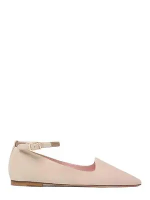Fabiana Filippi Beaded-strap Pointed-toe Ballet Flats - Neutrals