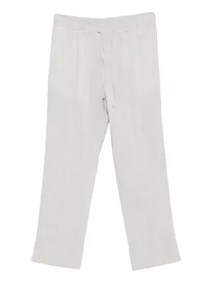 Corneliani Straight Leg Drawstring Waistband Trousers - Neutrals