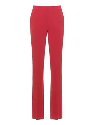 EMME Flat-front Trousers - Red