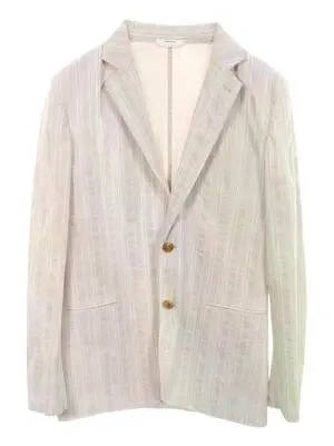 HERMÈS Hermès Grey Stripe Wrinkle Effect Blazer