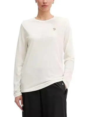 Fjallraven Long Sleeve Logo T-shirt - White