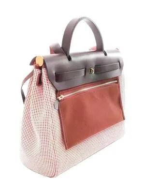 Hermès Herbag Zip Tote Bag - White