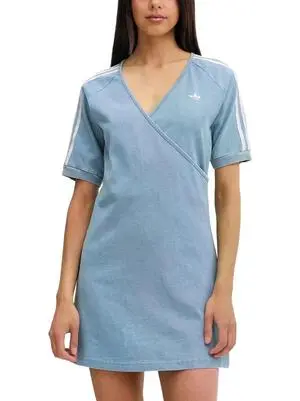 Adidas Wrap Style Mini Dress - Blue