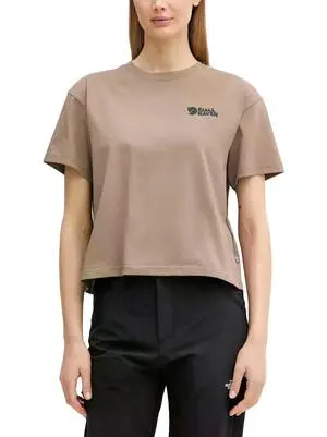 Fjallraven Logo T-shirt - Brown
