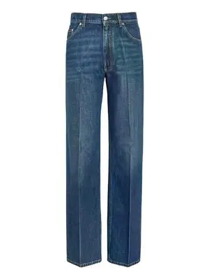 Stella McCartney Pressed-crease Straight-leg Jeans - Blue