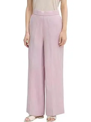 BENETTON Wide-leg Elasticated Waist Trousers - Pink