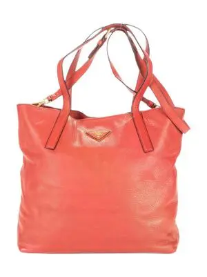 Prada Vitello Daino Tote Bag - Red