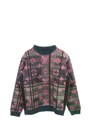 LOUIS VUITTON Monogram Jacquard Sweatshirt - Green