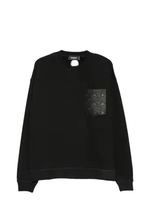 Dsquared2 Logo-embossed Crewneck Sweatshirt - Black