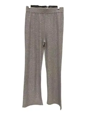 EMME Tequila Glitter-effect Knitted Trousers - Grey