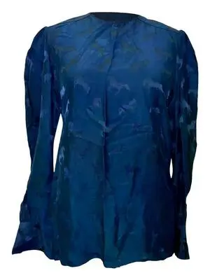Stella McCartney Horse-jacquard Blouse - Blue