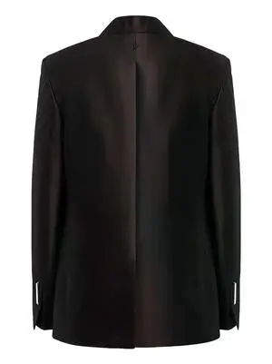DONDUP Double-breasted Peaked-lapel Blazer - Black