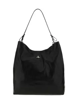 VIVIENNE WESTWOOD Large Lottie Shoulder Bag - Black