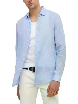 BENETTON Classic-collar Shirt - Blue