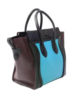 Celine Luggage Leather Tote Bag - Brown