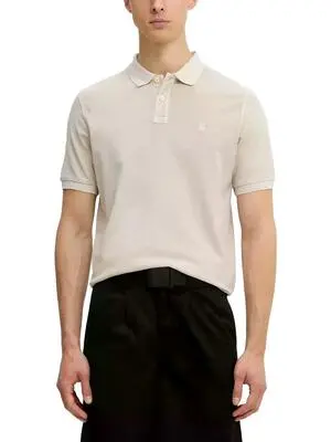 Marc O'polo Logo-embroidered Piqué Polo Shirt - Neutrals