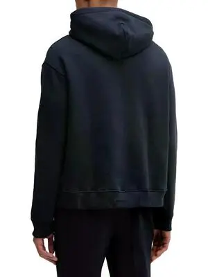 From Future Drawstring Hoodie With Heart Patch - Blue