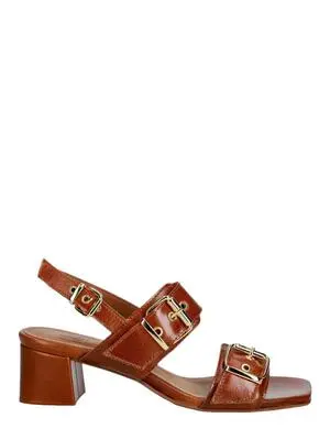 BILLI BI Buckle-detail Heeled Sandals - Brown