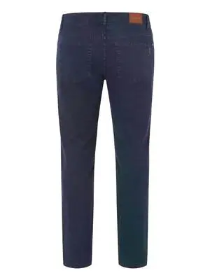 SIVIGLIA Slim-fit Gabardine Trousers - Blue